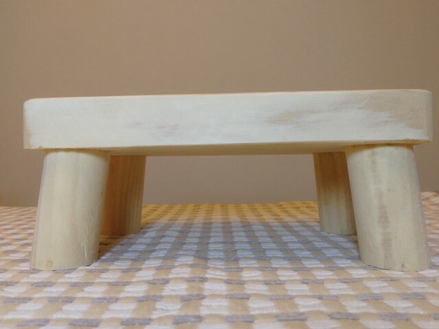 Simple log pine square stool wooden bench low stool wooden stool high ...