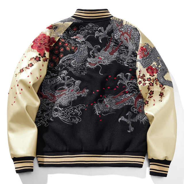 Thousand Years of the Dragon Heavy Embroidered Dragon Jacket for Men ...