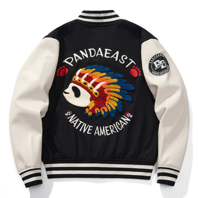 Thousands of autumn and winter baseball jackets men's top panda ...
