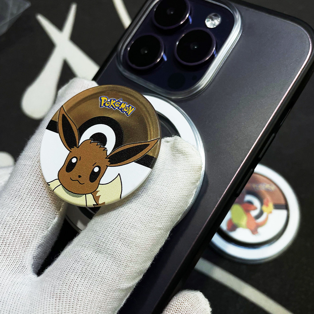 Pokémon Poke Ball Pikachu Eevee themed Magsafe magnetic air bag holder ...