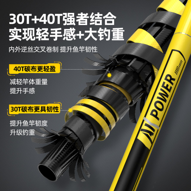 The source of fishing AK big pineapple lightweight large object rod ...