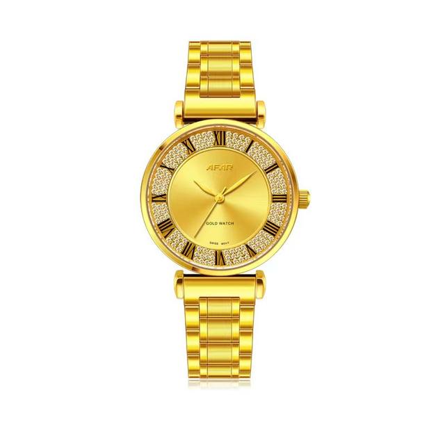 AFAR gold watch women's gold 999 gold watch Swiss quartz women's watch ...
