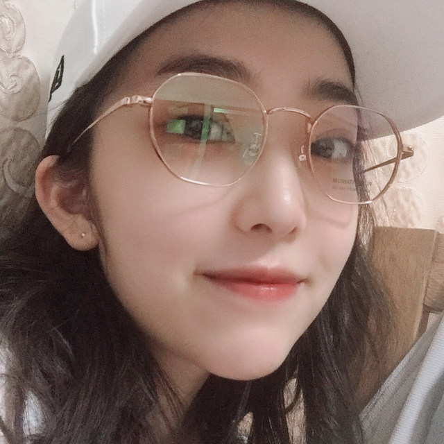 High-degree myopia glasses frame can be equipped with thick-rim ultra-light pure titanium ...