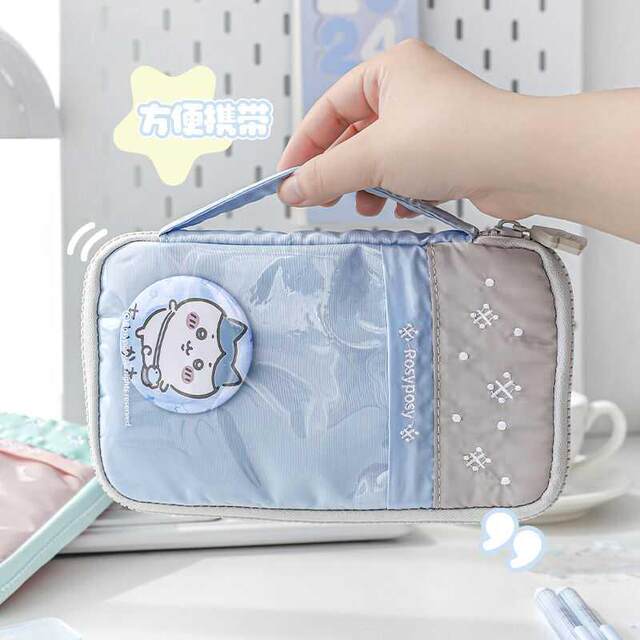 The same cotton-filled pancake bag pencil bag new dopamine stationery ...