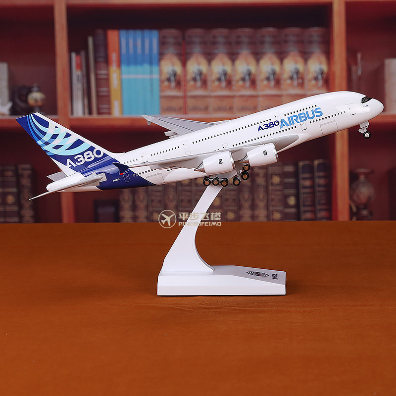 28CM simulated aircraft model prototype with wheels and lights Airbus ...