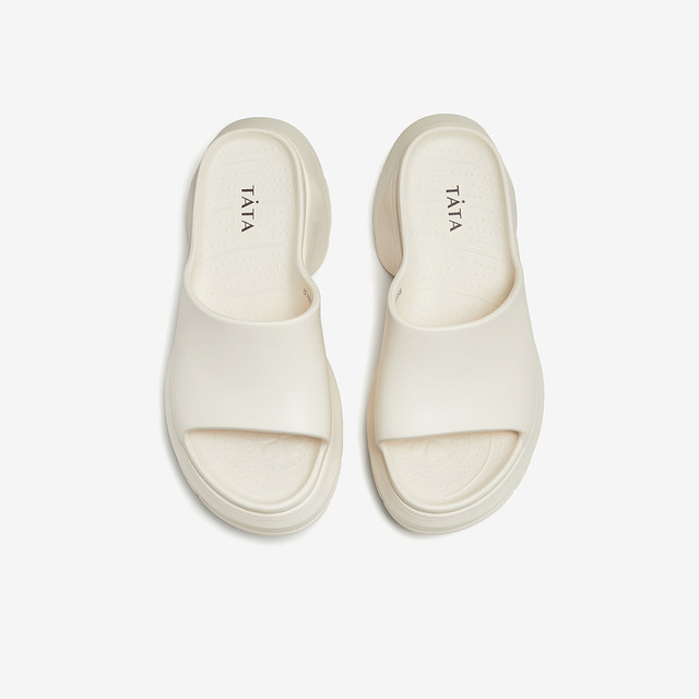 Tata casual thick-soled slippers for women, light soft sandals for ...