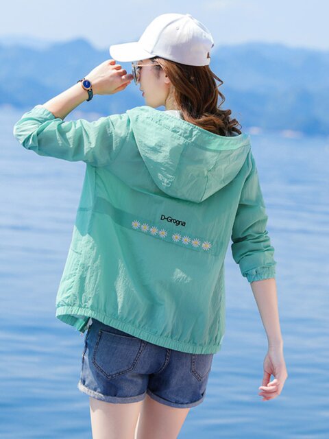 Short Women's Sun Protection Clothing 2025 Uv Protection Jacket Summer ...