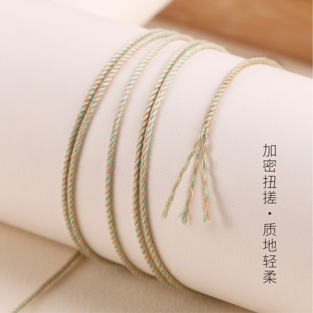 Design/solid color hand-rolled cotton thread 1.0mm Wenwan string hand ...