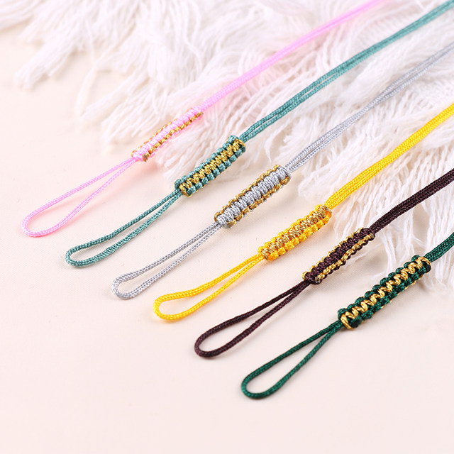 No. 72 flat knot single-sided golden braided national style ins semi ...