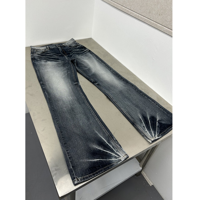 WANNALAB24FW Chrysanthemum Lightning Ripple Exploded Washed Whisker ...