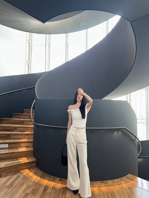 Narciso new summer private clothing design niche one-line collar ...