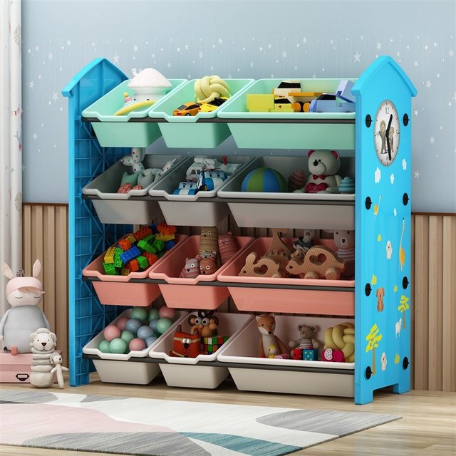 Children's toy storage rack toy shelf storage rack multi-layer ...