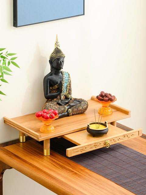 Tabletop Buddha stand base platform incense burner placement rack ...