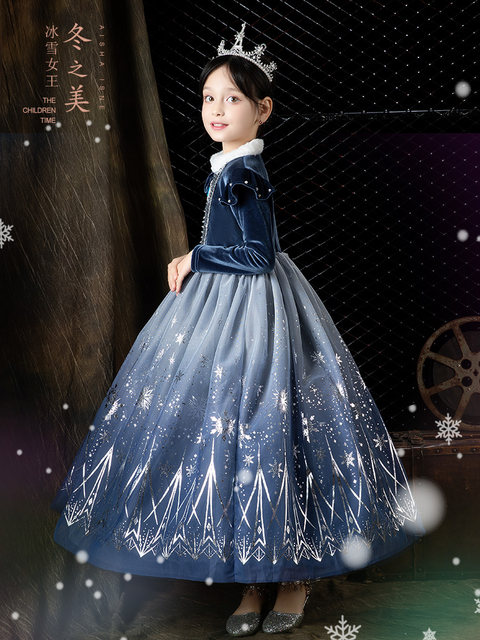Hi!Fish Frozen Princess Dress Girls Birthday Dress Elsa Dress Elsa Dress