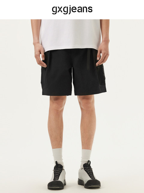 gxg.jeans men's clothing multi-color outdoor style mesh bag loose work shorts men's 25-year ...