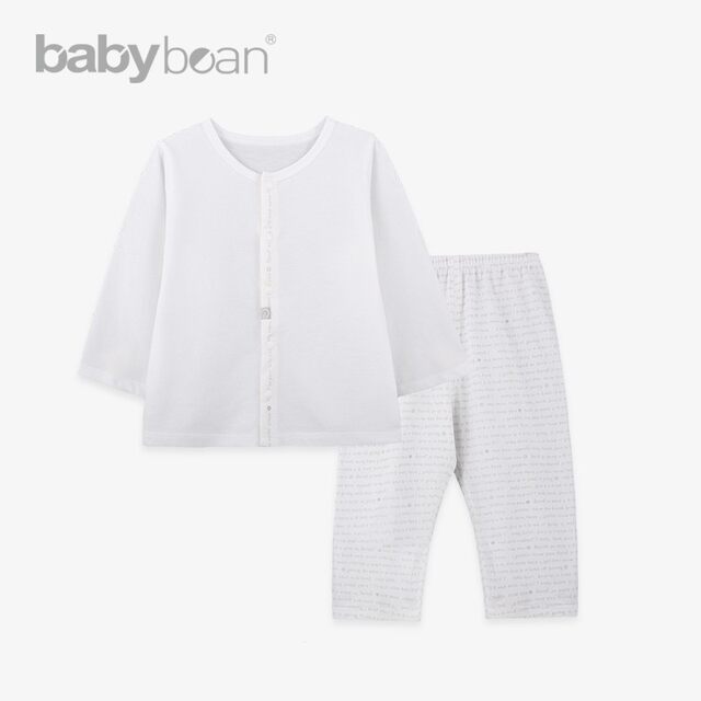 babybean pro-bean baby clothes long-sleeved suit spring and autumn male and female baby pure ...