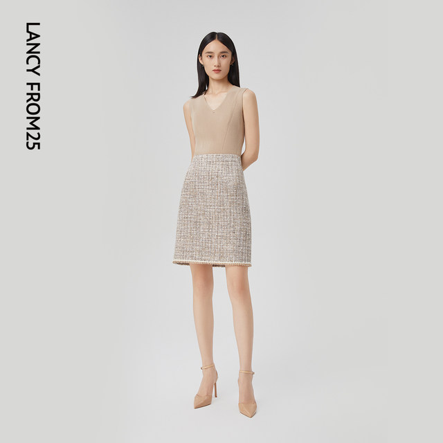 Lance/Yuelangzi Spring High -waisted Halway Skirt Female Fragrant ...