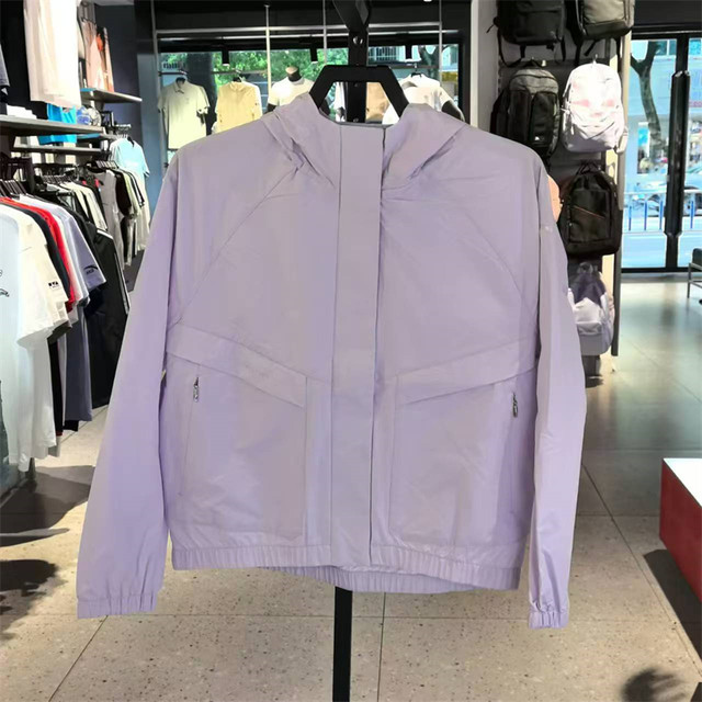 ANTA Jacket Women's 2024 Autumn New Casual Loose Hooded Windproof Woven ...