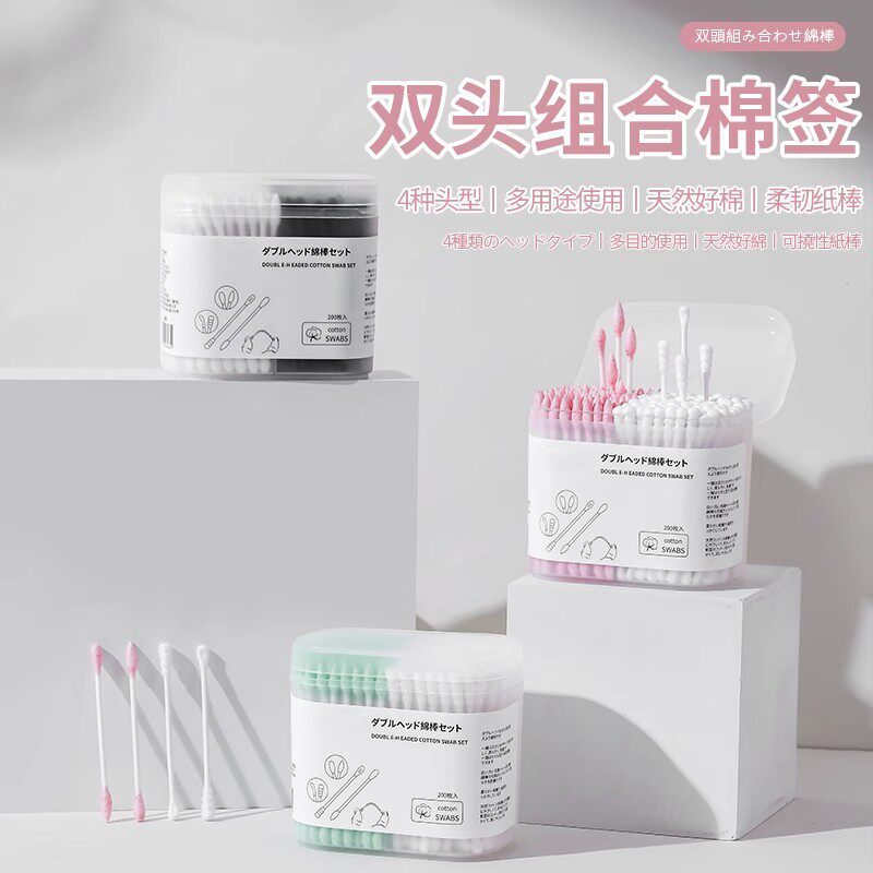 Direct selling double-headed cotton swabs for ear picking, makeup ...