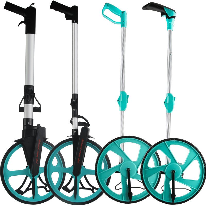 Distance Measuring Wheel Hand Push Roller Cart Electronic Measuring ...