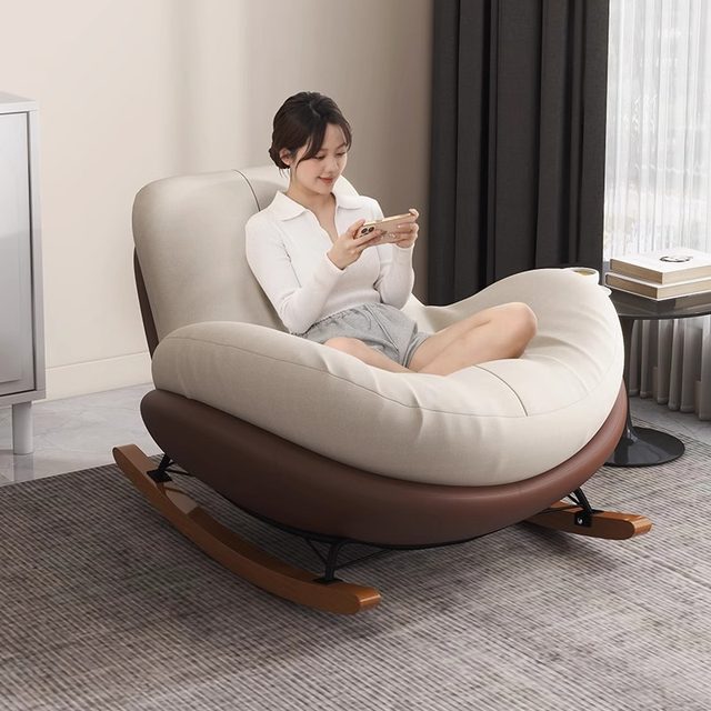Internet celebrity single rocking chair lazy sofa simple balcony home ...