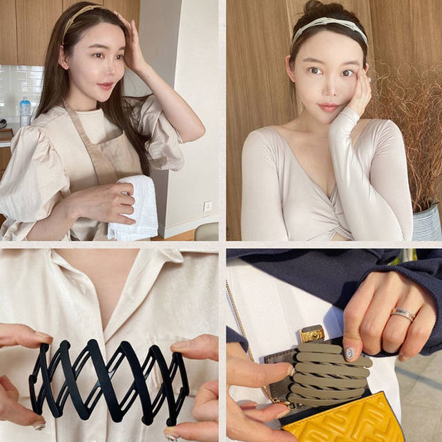 Portable folding headband