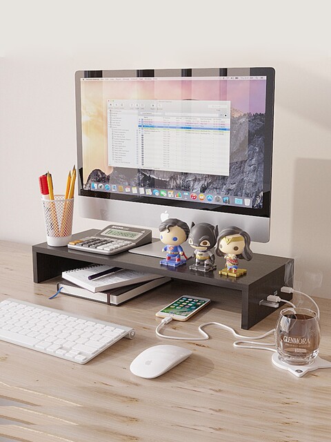 Desktop computer display adds an elevant USB display base bracket ...