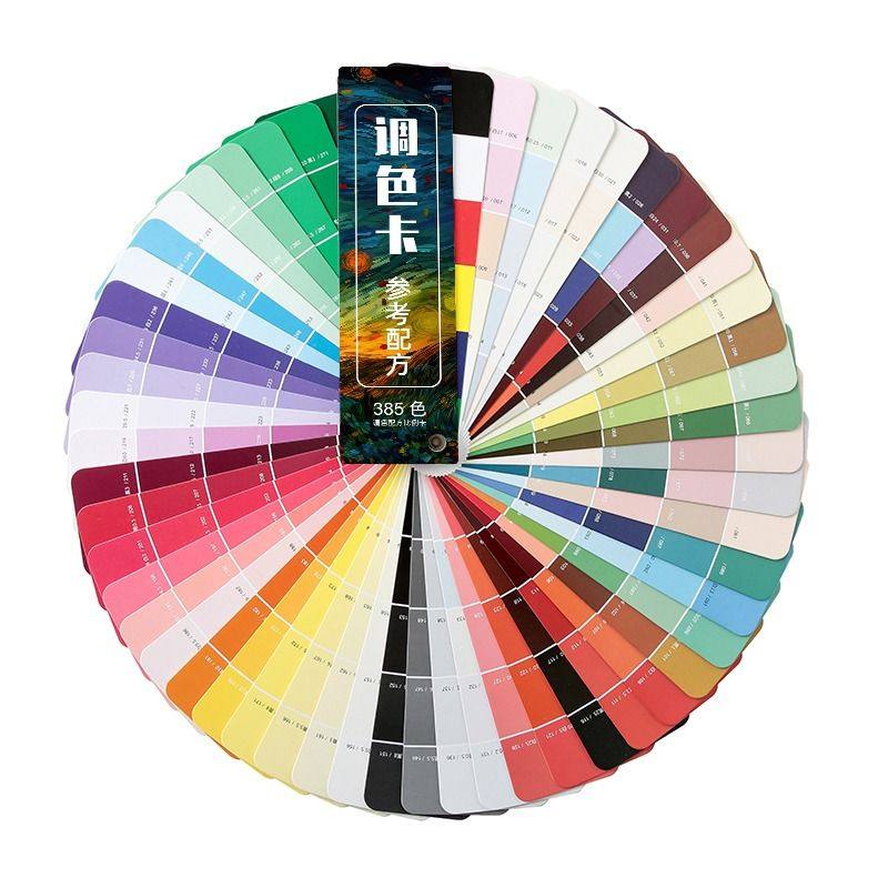2024 New Color Matching Reference Card - Paint Color Formula Ratio ...