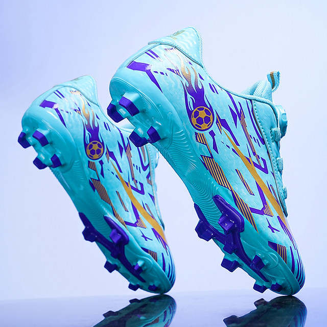 Pull back children's football shoes, girls' shoes, rotating buckle ...