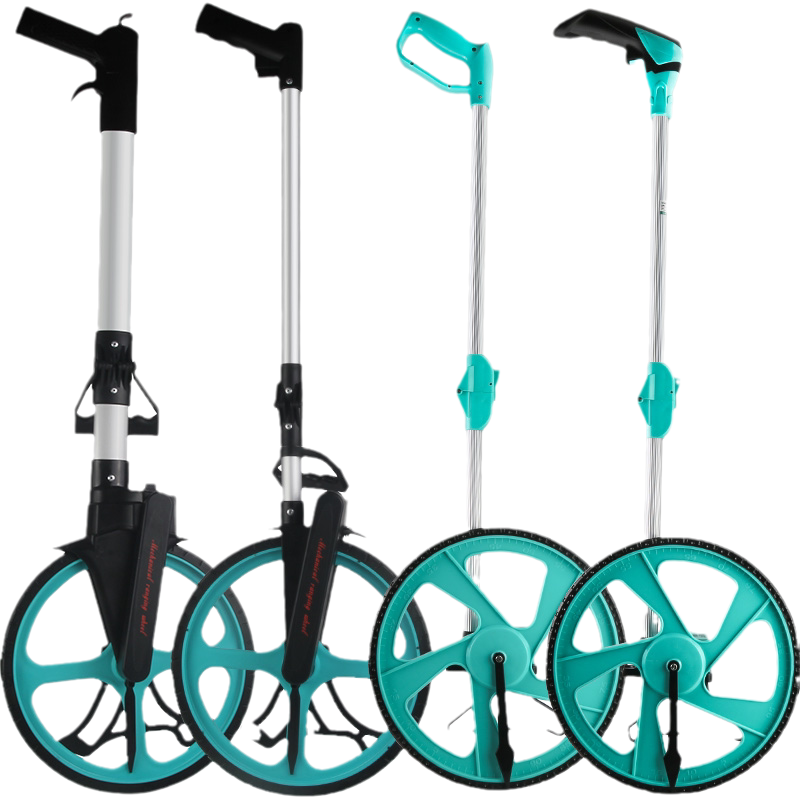 Distance Measuring Wheel Hand Push Roller Cart Electronic Measuring ...