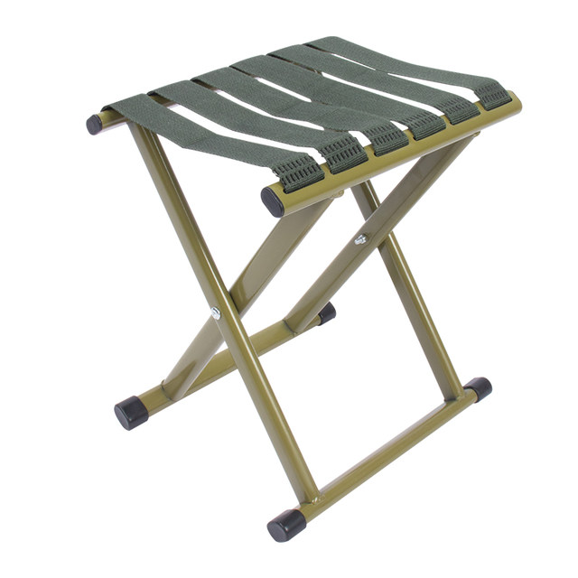 Portable foldable stool, household small chair, thickened train folding ...