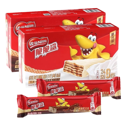 Galletas Sándwich de Chocolate con Waffle Crujiente de Tiburón Nestle ...