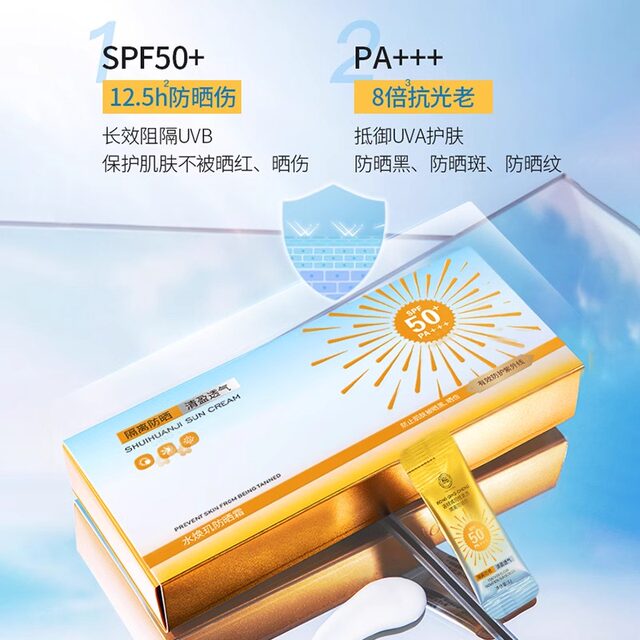 Daily disposable isolation sunscreen portable package UV protection ...