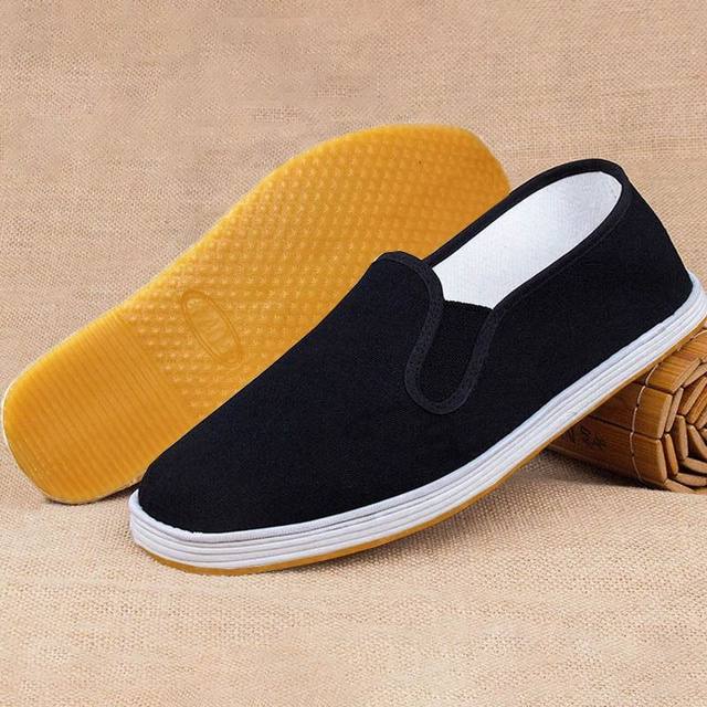 Old Beijing cloth shoes men's black thousand-layer cloth shoes ...