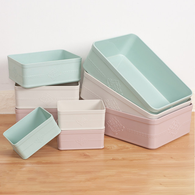 Desktop storage boxless rectangular tidal box drawer division debris ...