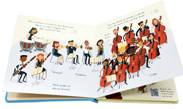 Orchestra music sound book Usborne First book about the Orchestra ...