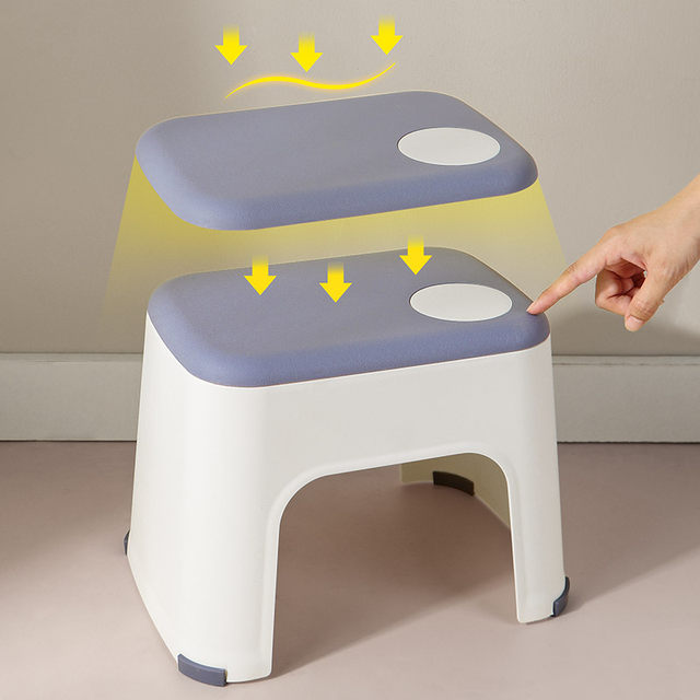 Plastic small stool, thickened household small bench, stackable foot ...