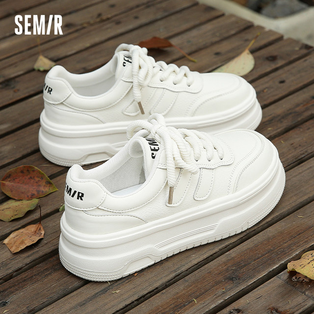 Semir white shoes for women 2024 spring and autumn new casual height ...