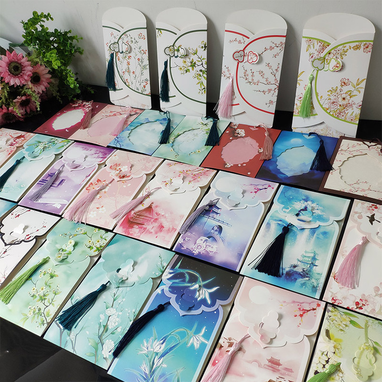 Greeting card - 1 milky white qinyin kiosk greeting card