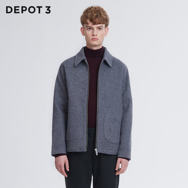 DEPOT3 men's outerwear original design brand Japanese imported woolen ...