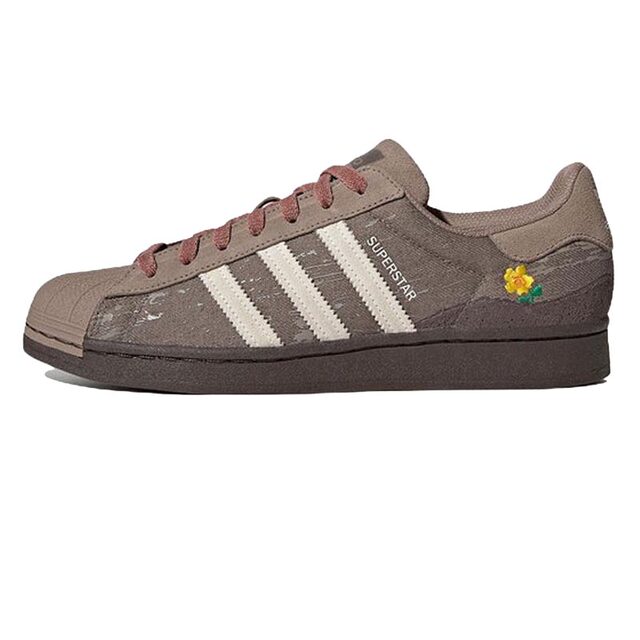 Adidas clover SUPERSTAR rabbit hole light brown shell toe men's and ...