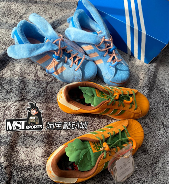 Adidas Clover Superstar Blue Rabbit Carrot Shell Toe Women's Shoes ...