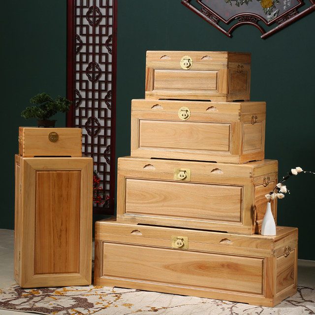 Camphor wood box full camphor wood storage solid wood dowry calligraphy ...