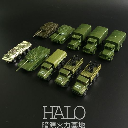 Texhonapk 1/64 Alloy Hummer/Jeep Military Vehicle Model