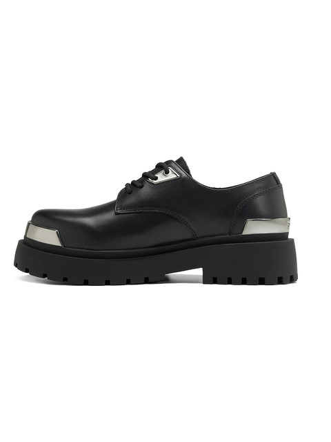 PCLP Derby Leather Shoes Round-toe Derby Thick-soled Leather Shoes ...