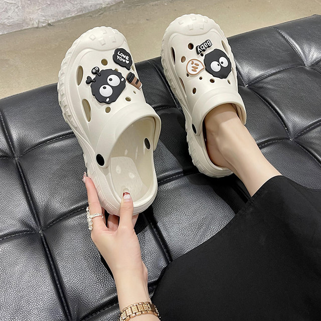 Thick-soled Crocs for Couples for Men and Women Summer Outerwear ...