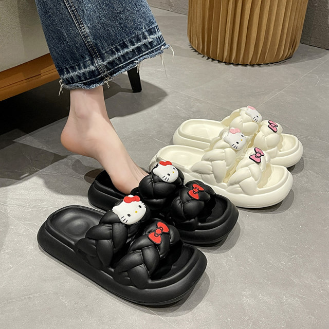 Sticky-soled sandals for women in summer wear cute cartoon sweet non ...