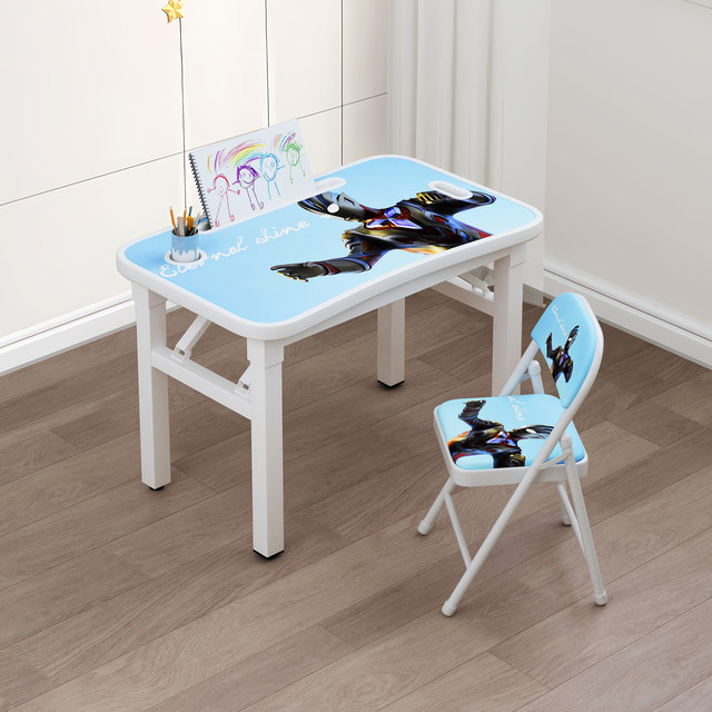 New children's study table home boys and girls foldable tables and ...