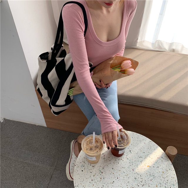 Fang Ling Pure Sexy Ferry Bone Bottom Girl Autumn and Winter Long ...