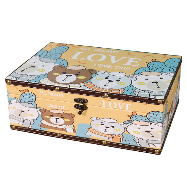 Retro small box moisture-proof mobile phone tablet safe box password ...